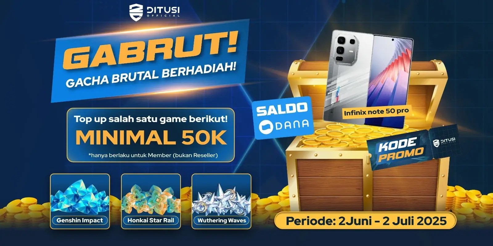 GACHA BRUTAL – Top Up Game Favorit, Hadiah Brutal Menanti! - Ditusi Blog